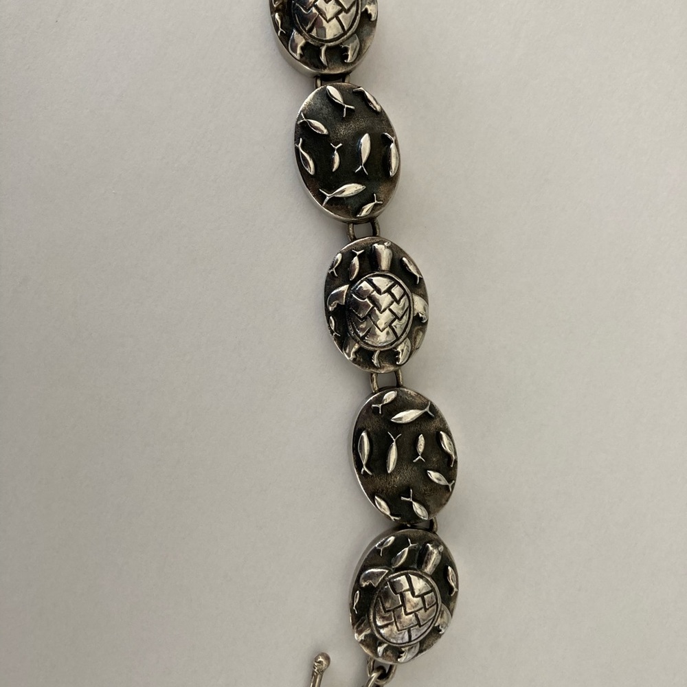 Signed Emilia Castillo Sterling Bracelet - Gem